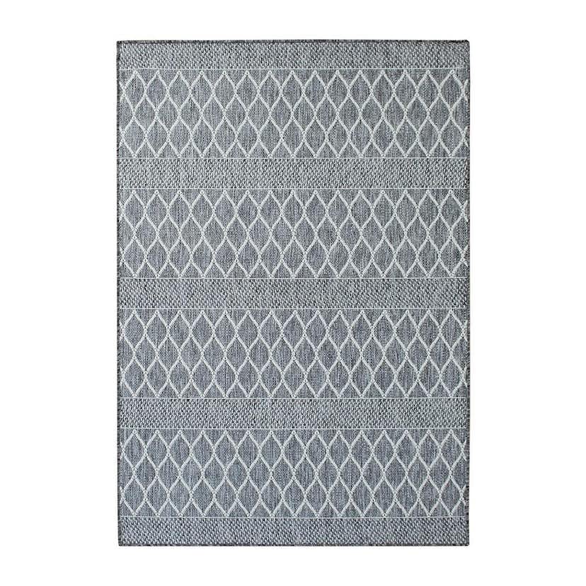 Flatvävd Matta KM Carpets Madrid Bell Grå Grå/Vit, Mått: 200x285 cm- 72845 Flatvävd Matta KM Carpets Madrid Bell Grå Grå/Vit, Mått: 200x285 cm- 72845