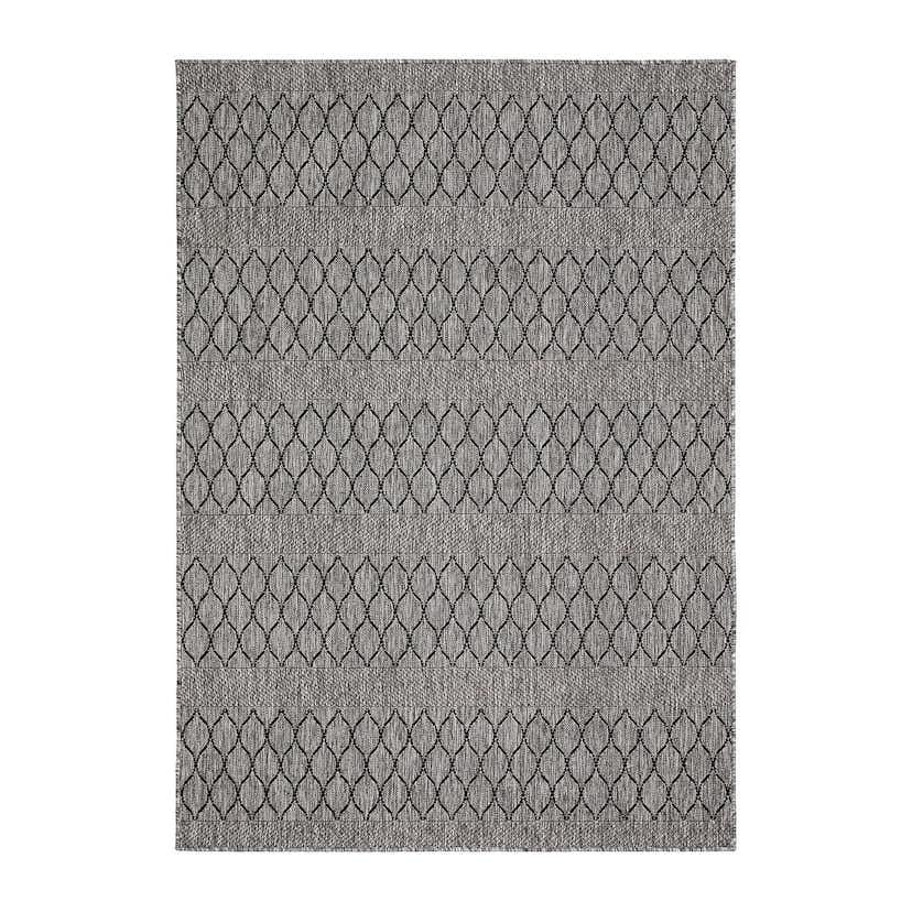 Flatvävd Matta KM Carpets Madrid Bell Grå Grå/Svart, Mått: 200x285 cm ... Flatvävd Matta KM Carpets Madrid Bell Grå Grå/Svart, Mått: 200x285 cm ...