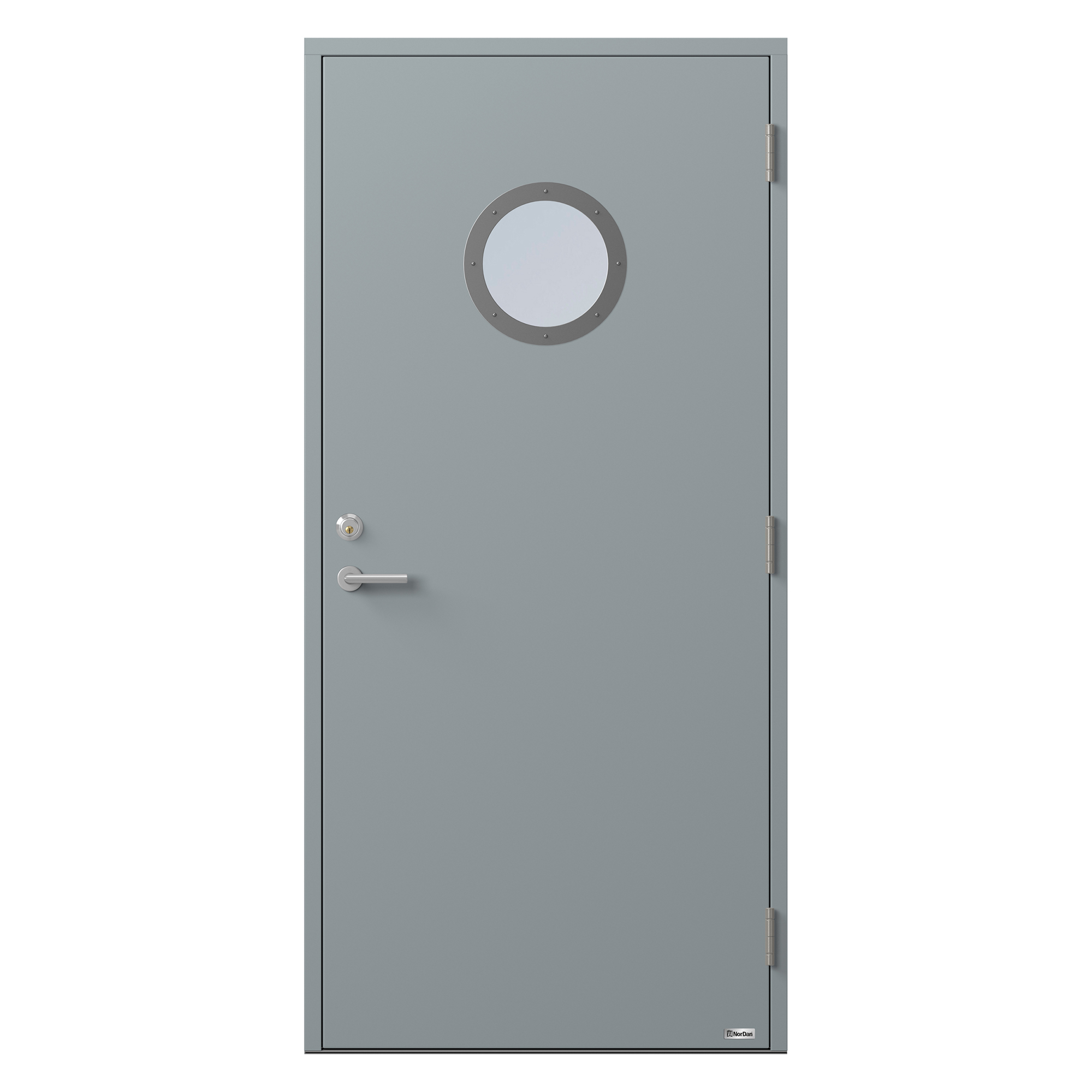 Ytterdörr NorDan Bor Neo 861G BxH: 100x200 Höger, RAL 7040, Ljusgrå- 8611020721999_7040