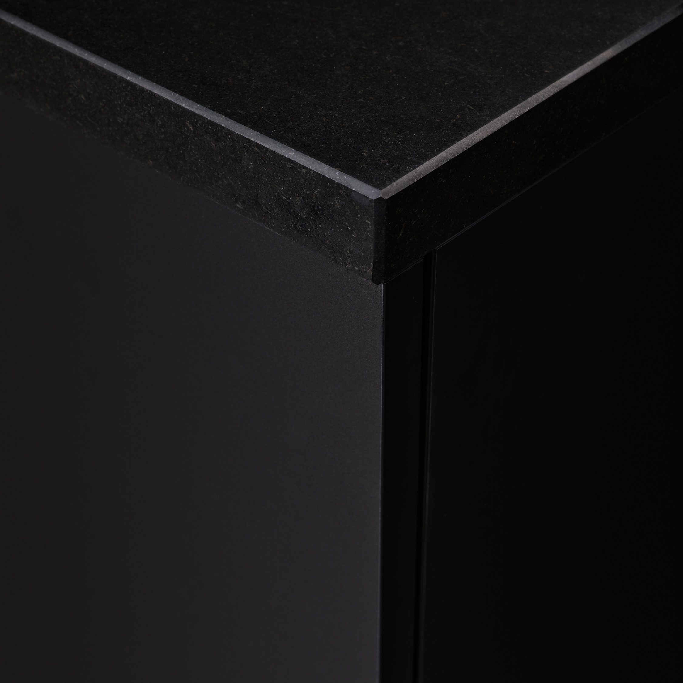 Bänkskiva Miller Badrum Sten 160 Svart Diabas, Hål för Blandare ...