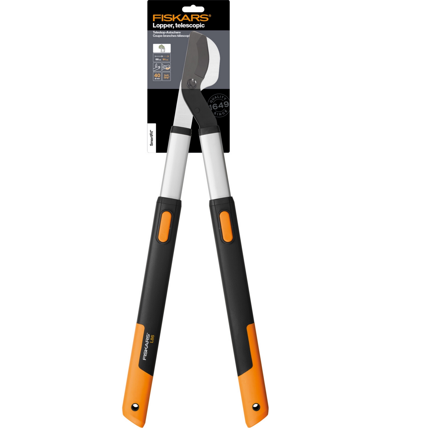 Grensax Fiskars SmartFit Teleskopisk L86 1013564