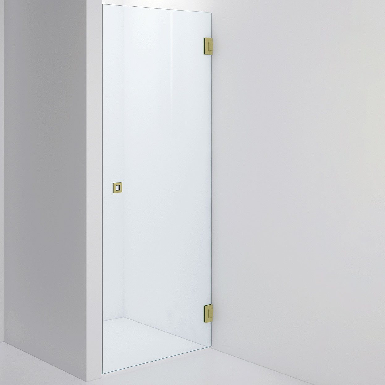 Duschdörr INR Arc 2 Nisch 800 mm, Borstad Mässing- 10202880