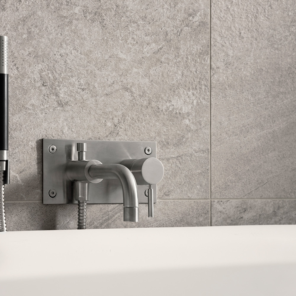 Dusch- och Badkarsblandare Tapwell BOX 026 Borstad Nickel- 9421279