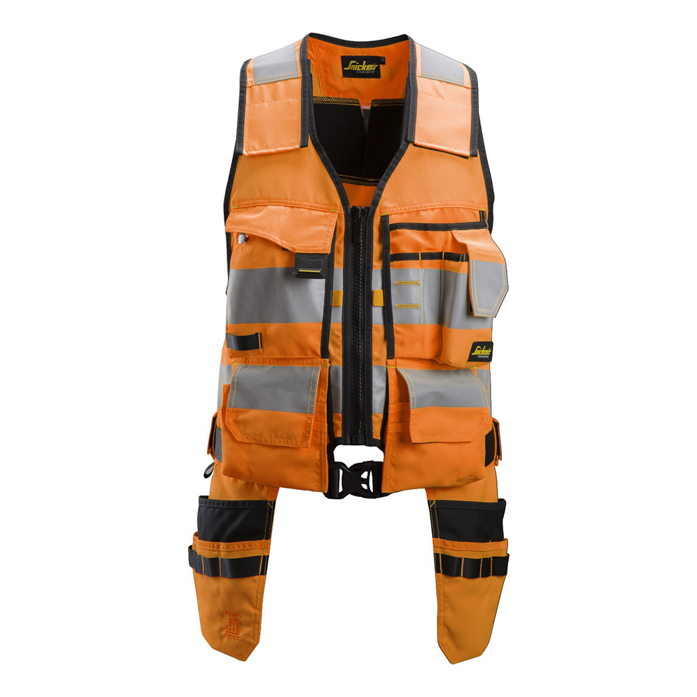 Vertygsväst Snickers Workwear Varsel KL1 AW Storlek: L, Färg: High vis ...