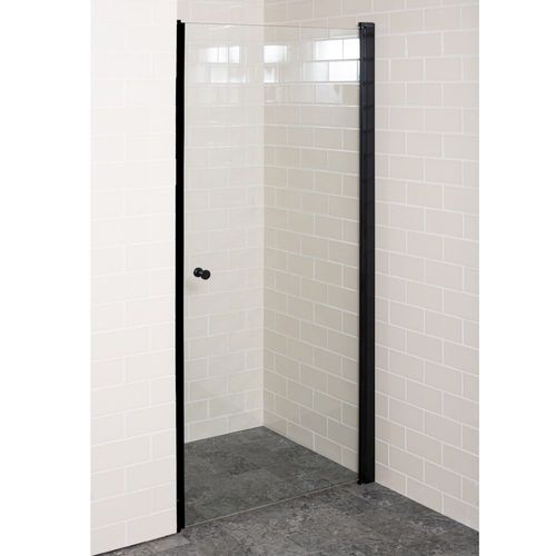Duschdörr Alterna Lusso Nisch Rak Profil: Svart, Bredd: 774 mm ...
