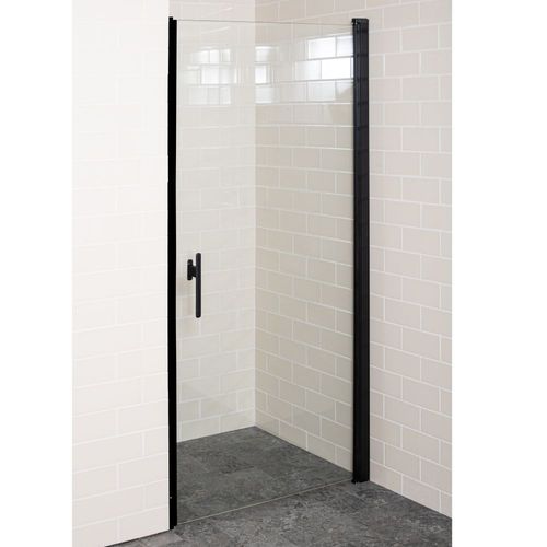 Duschdörr Alterna Lusso Nisch Rak Profil: Svart, Bredd: 774 mm ...