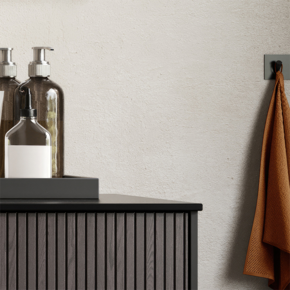 Tvättställsskåp Svedbergs Epos 200x45 Brun Ask, Rand, 2 + 2 lådor och 2 ...