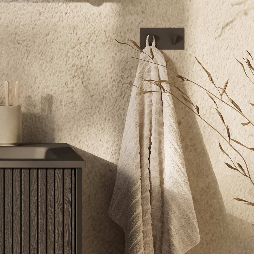 Tvättställsskåp Svedbergs Epos 200x45 Brun Ask, Rand, 2 + 2 lådor och 2 ...