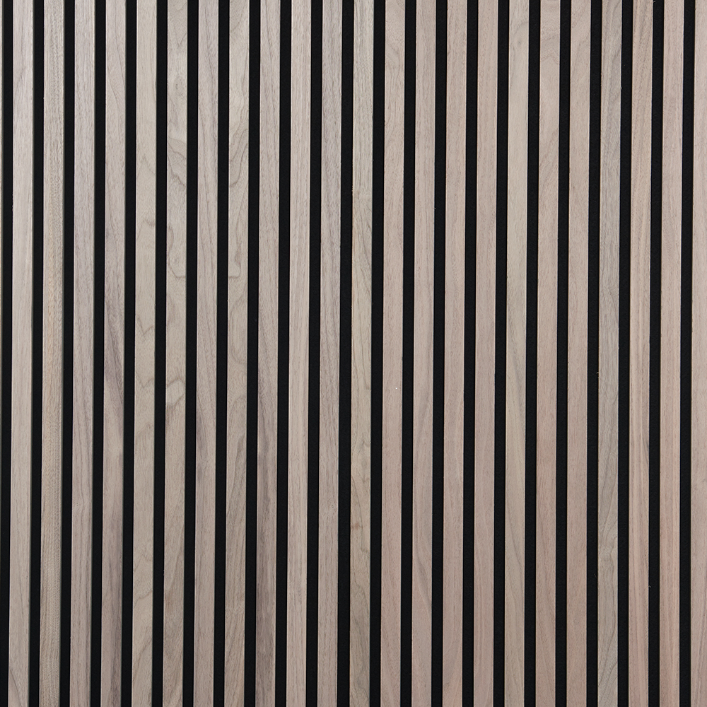 Akustikpanel Fibrotech Utförande: Valnöt, Längd: 2440 mm, Bredd: 605 mm ...