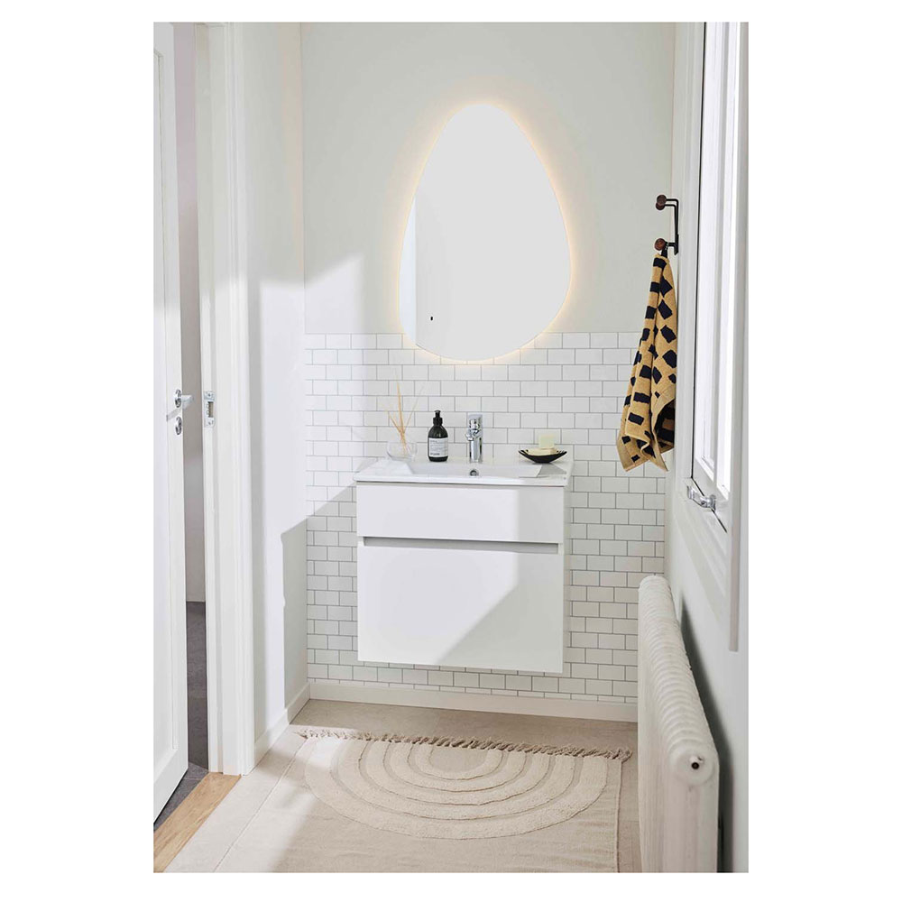 Tvättställsskåp Noro Nova Vit Med Tvättställ 320175