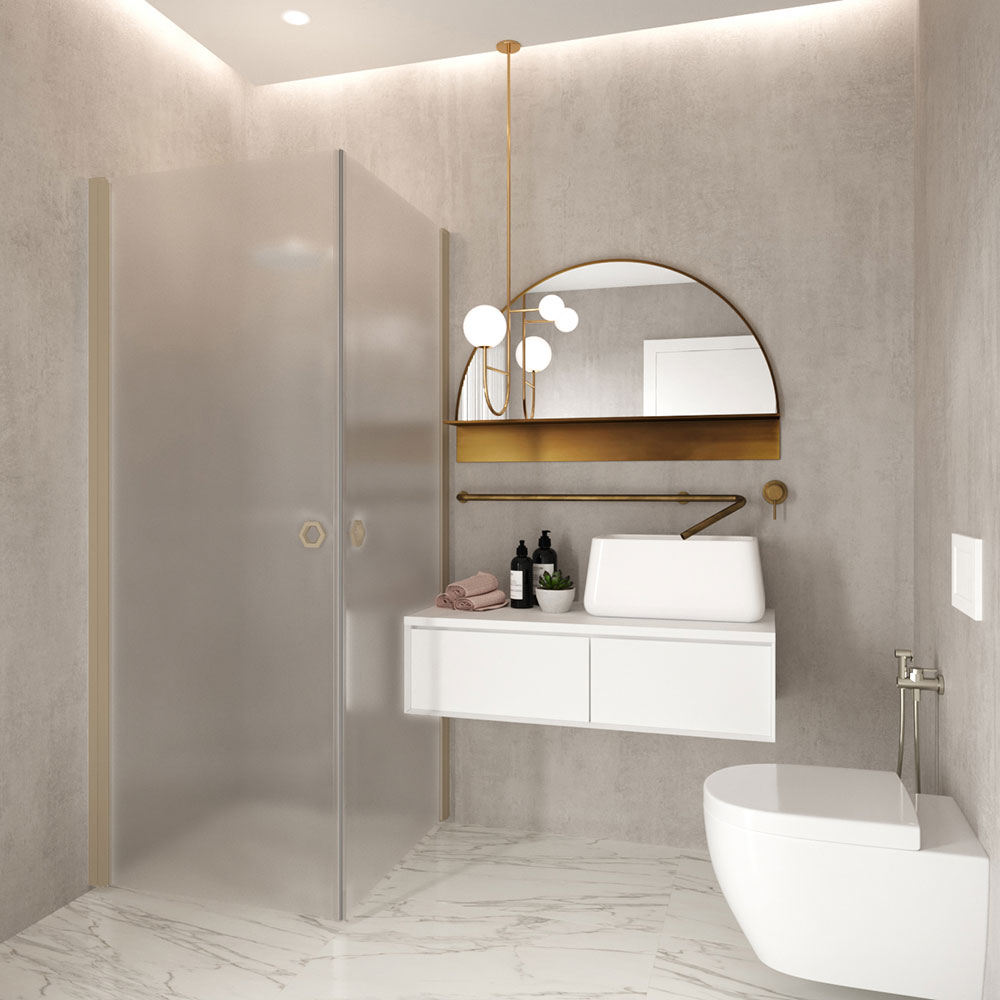 Duschhörn Hietakari Forma 372 Vändbara Dörrar 707 (A) x 707 (B) mm ...