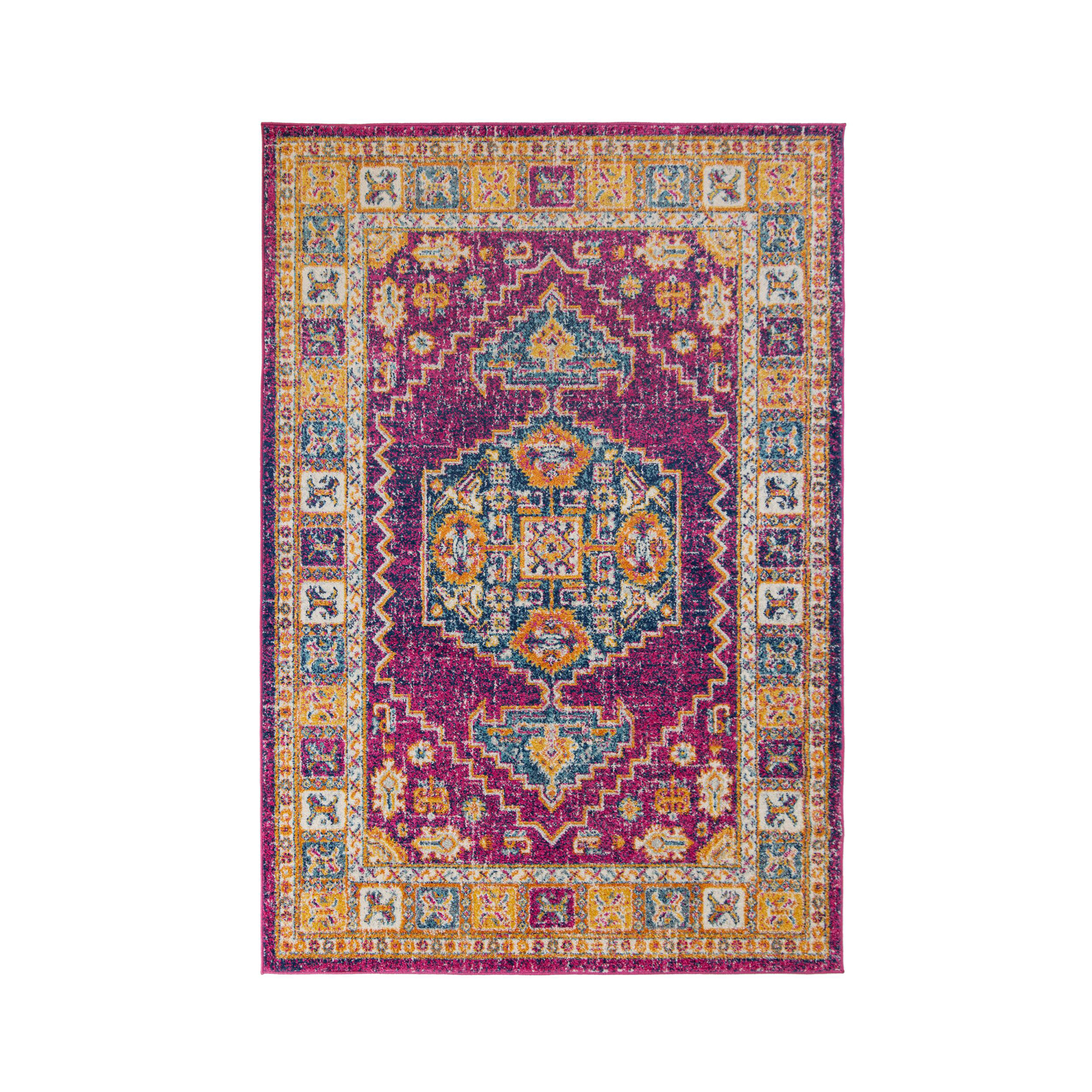 Matta Flair Rugs Urban Traditional Rosa/Flerfärgad, 100x150 cm ...
