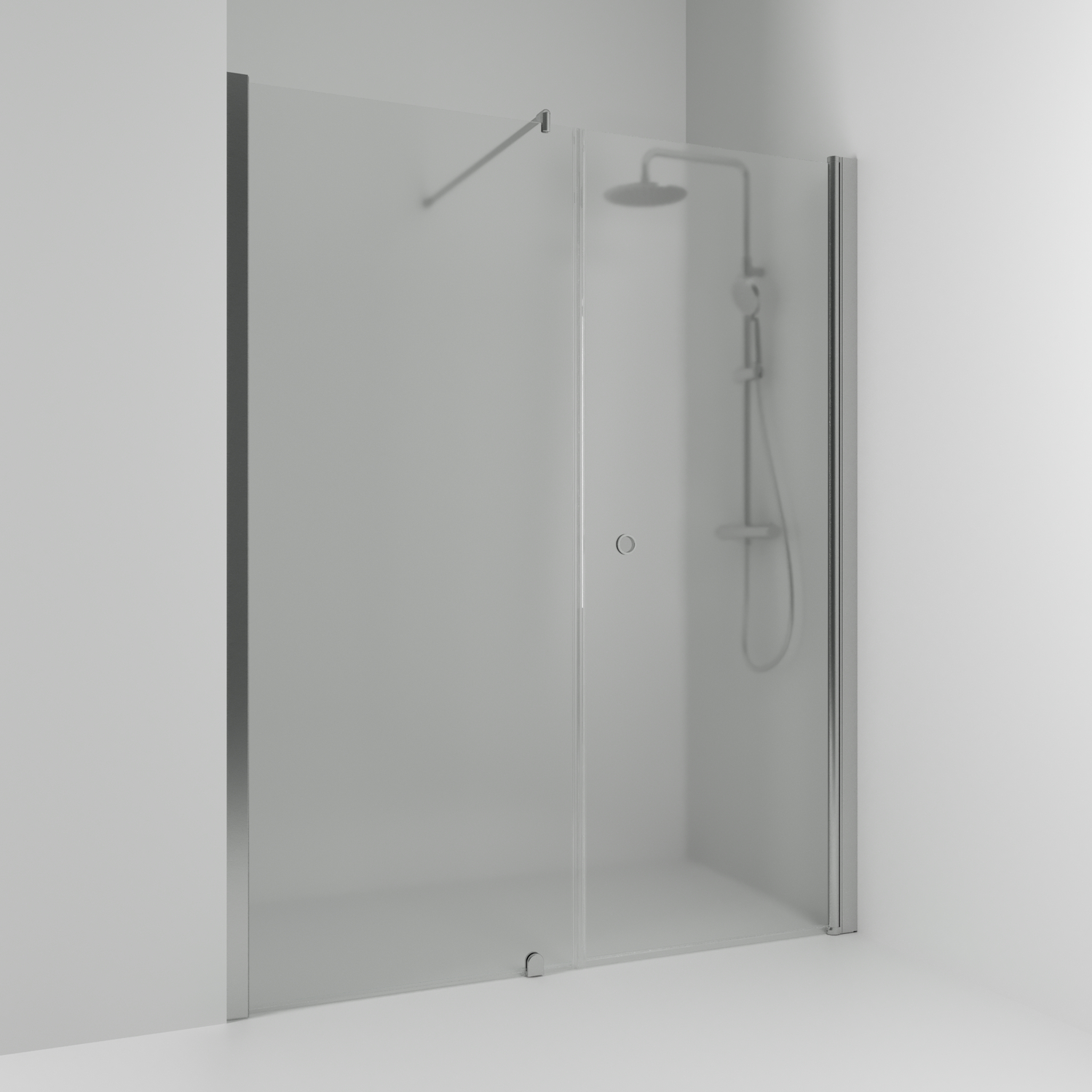 Duschhörn Svedberg Skoga Nisch Dubbel B: 1800 mm, H: 1980 mm, Profil ...