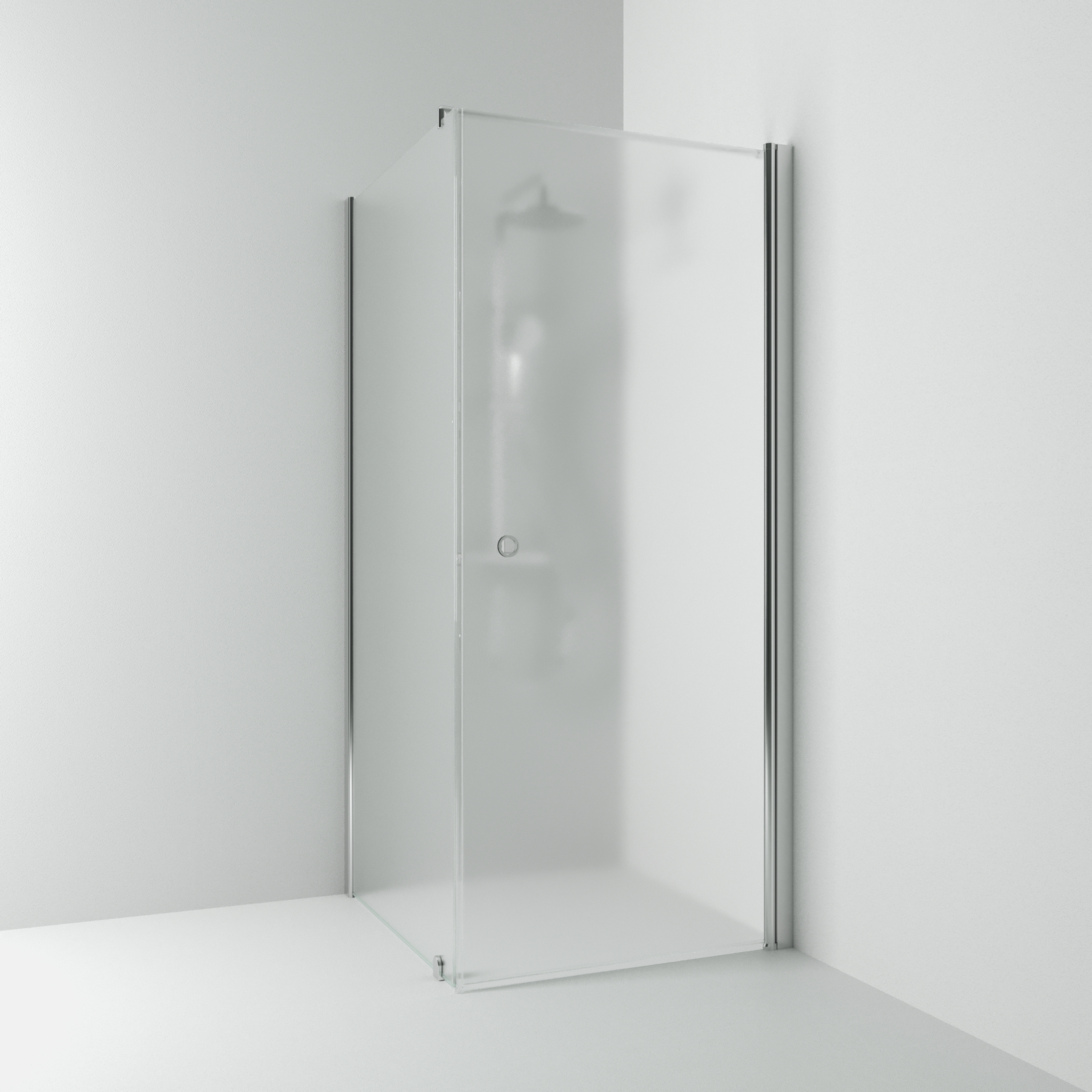 Duschdörr Svedbergs Skoga Rak + Fast 700x930x1980, Blank Aluminium ...