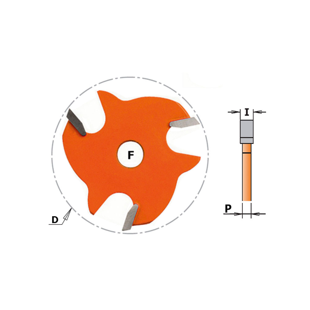 Skivnotfräs CMT Orange Tools 47,6x1,8x8 mm - 822.318.11