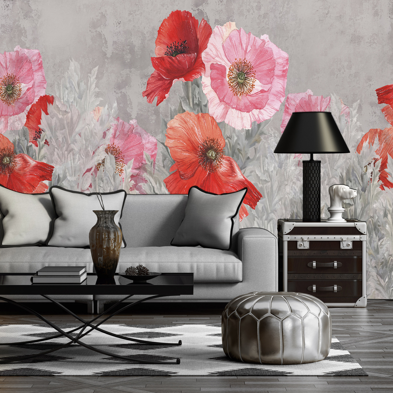 Fototapet Arkiio Gray Meadow 300x210 cm - A3-2XLFT2033