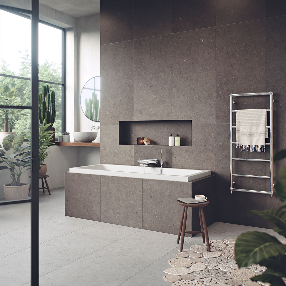 Badkar Nordhem Saltholmen 1800x800x590 mm Vit Standard Liksidig Dubbel ...