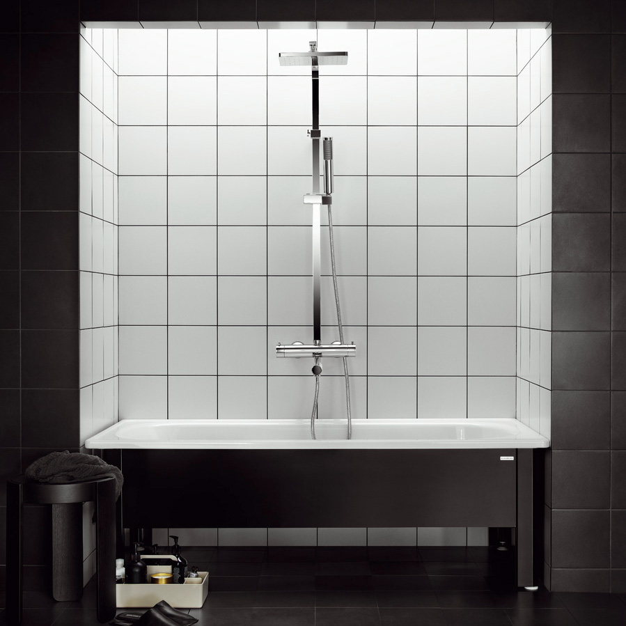 Badkar Svedbergs Emalj 1300 mm. Svart. - 1231