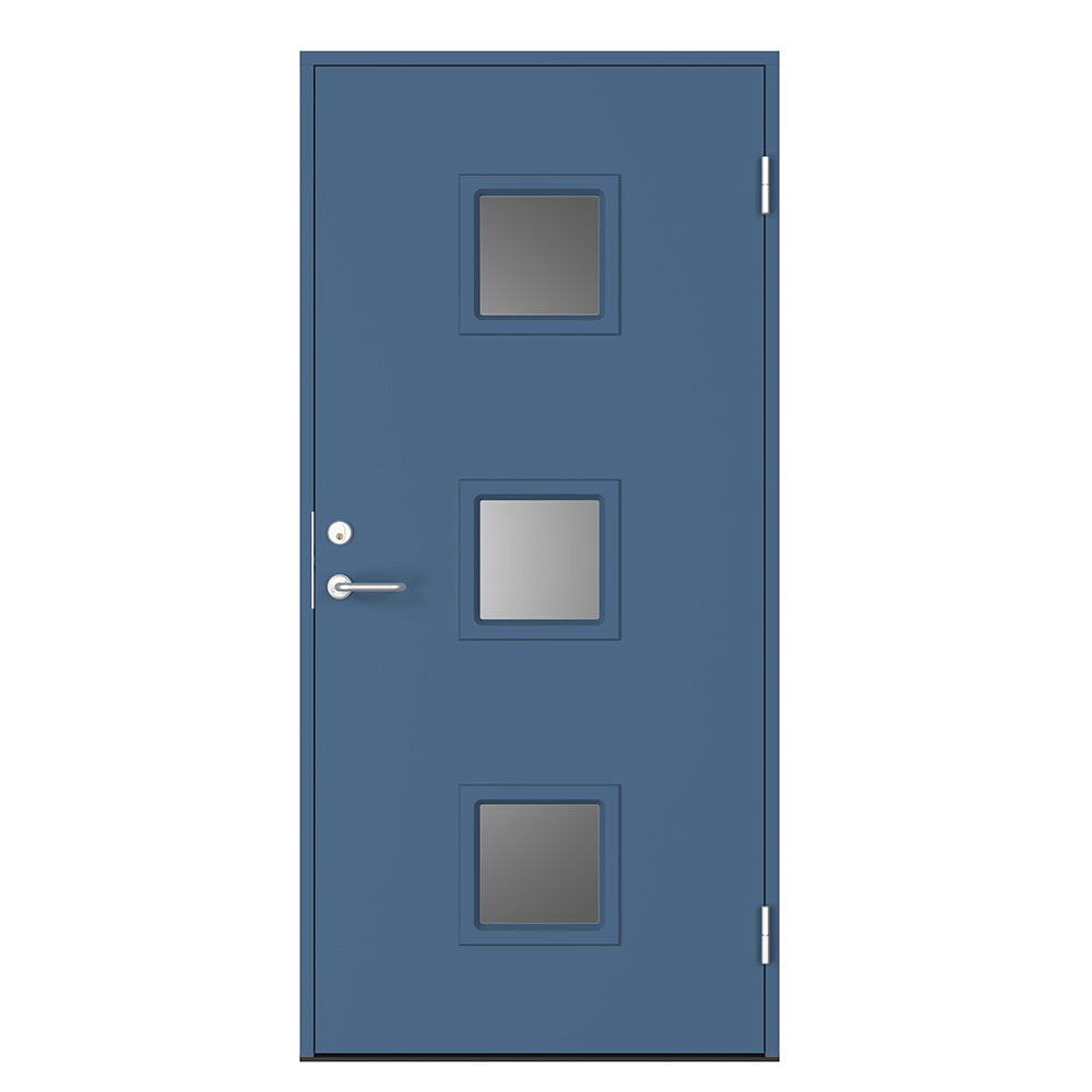 Ytterdörr Swedoor Clever-Line+ C7030 Klarglas NCS-5020-R90B Blå 10x21 ...