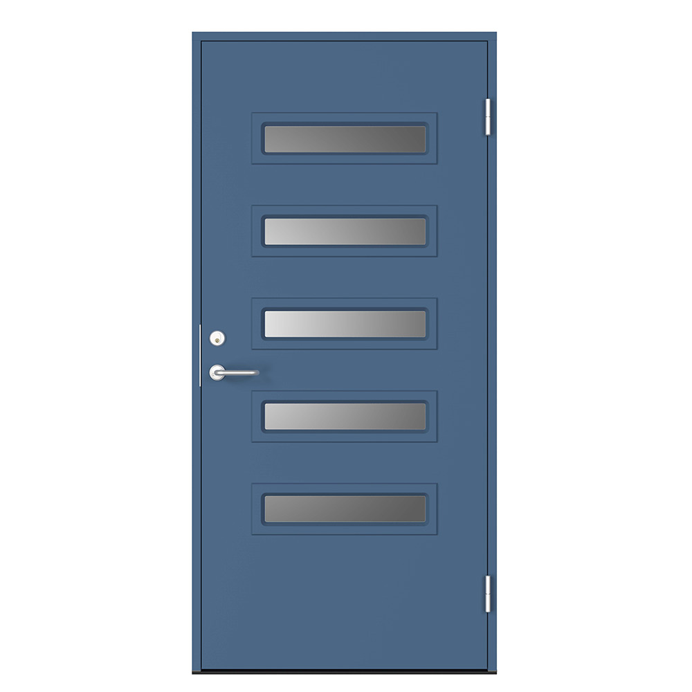 Ytterdörr Swedoor Clever-Line+ C7050 NCS-5020-R90B Blå 10x21, Höger ...