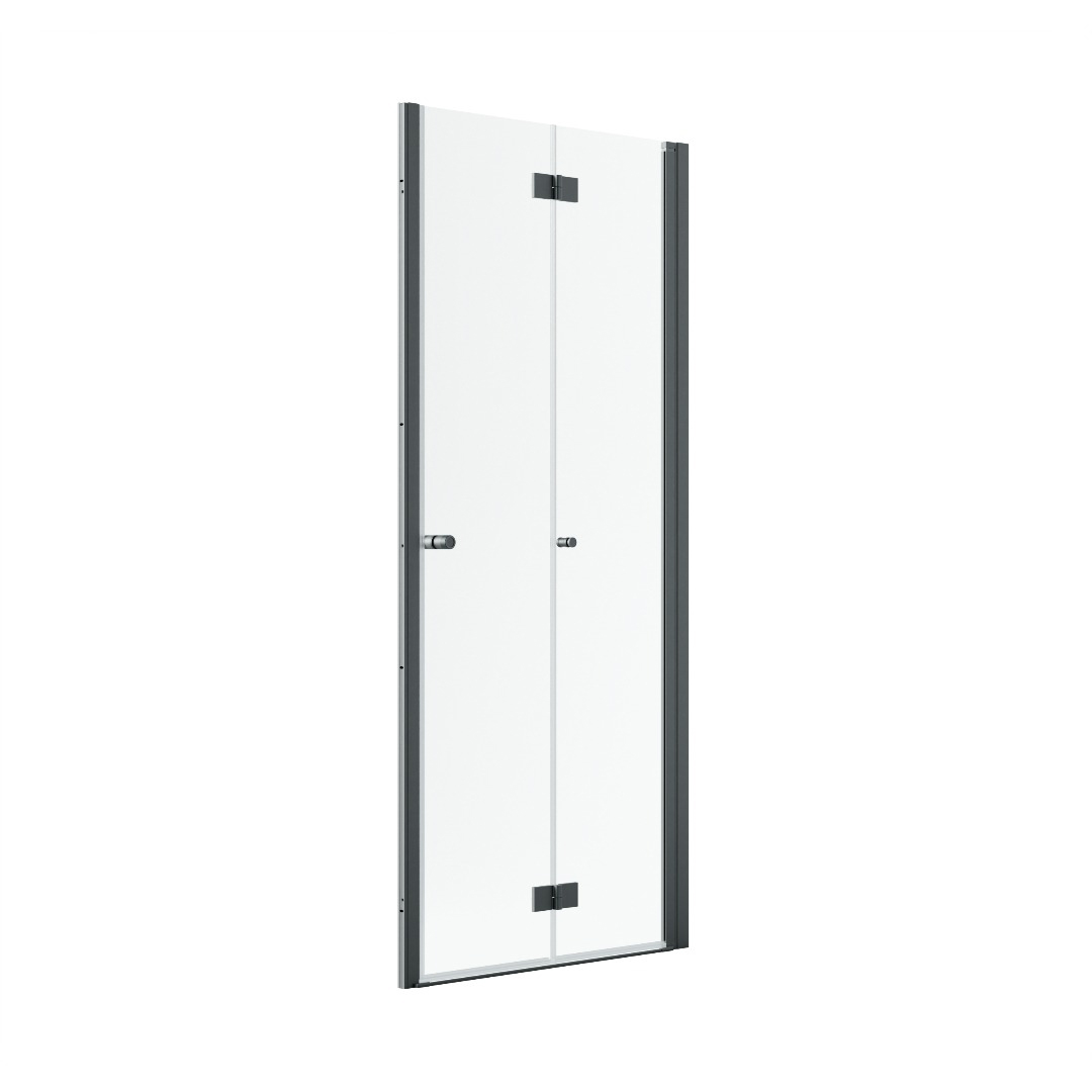 Duschdörr Strømberg Noma 180 Nischvikdörr Bredd: 900 mm, Borstad Gun ...