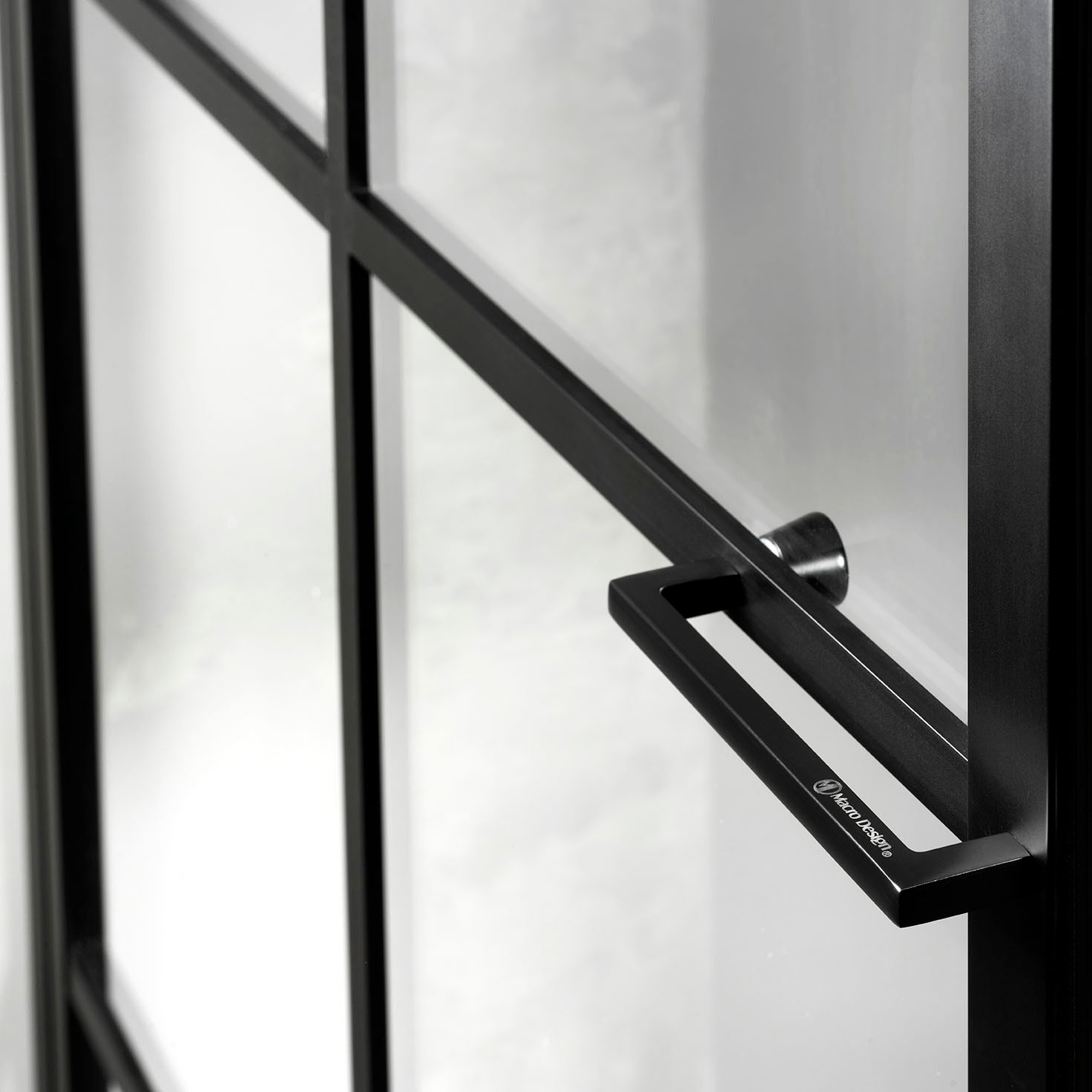 Duschdörr Macro Design Empire Swing Nisch med Spröjs Färg: Mattsvart ...