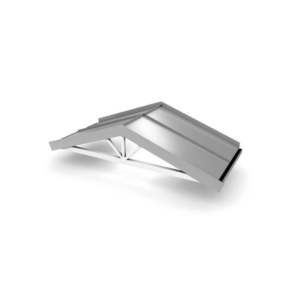 Entrétak Designtak Open Angled 2100 mm Silvermetallic Avrinning: Höger ...