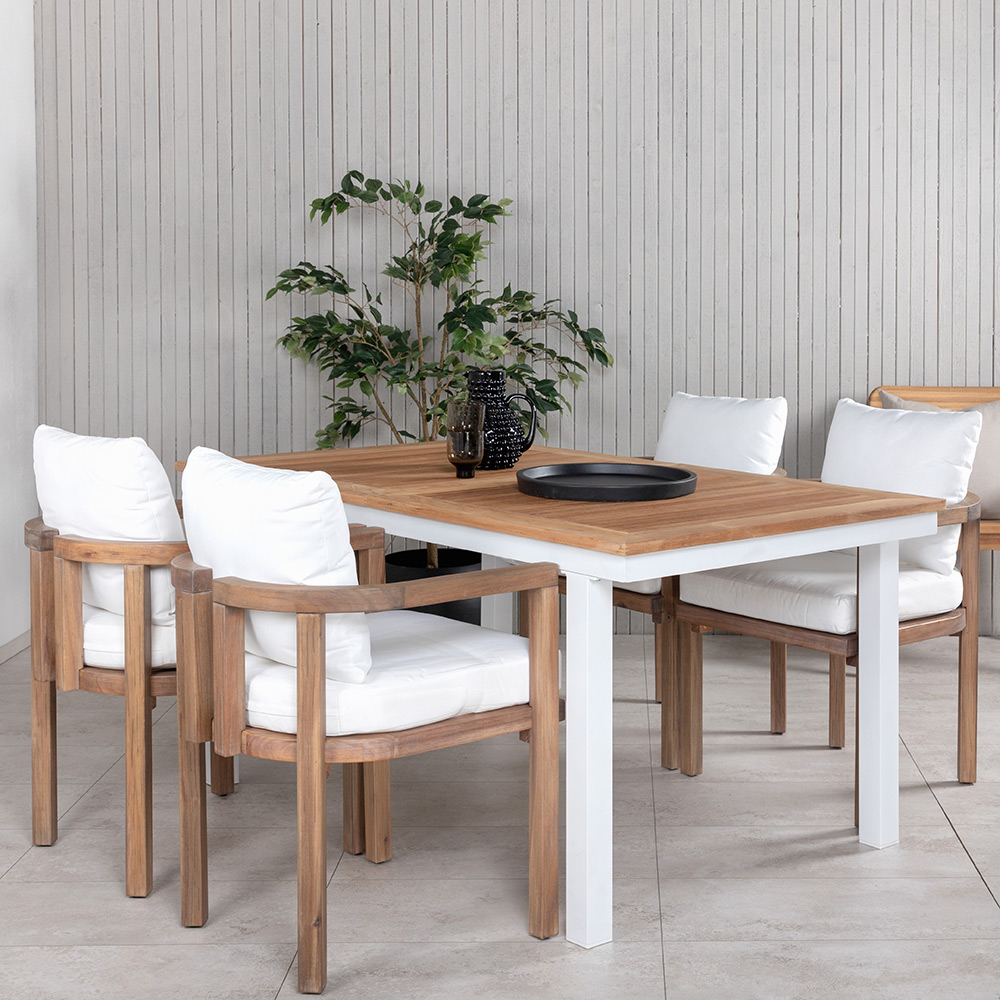 Matgrupp Venture Design Panama Bord L152/210 med 4 st Erica Stolar