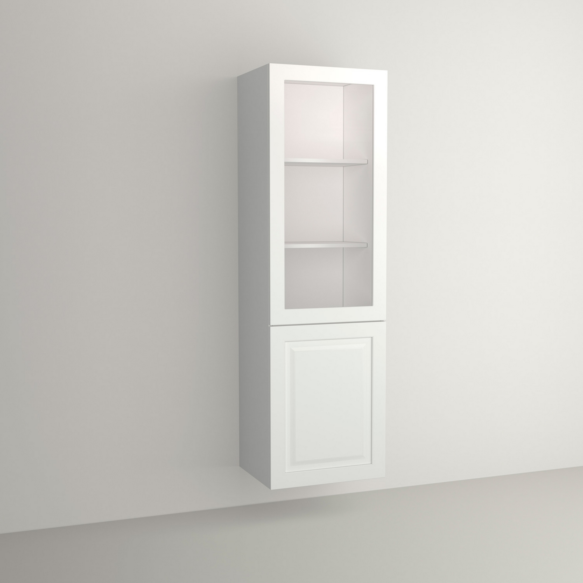 Högskåp Vedum Free Vitrin Vit, 500 mm, Vänster utan Låda- 530990801