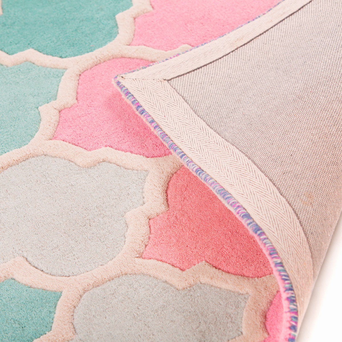 Luggmatta Flair Rugs Rosella Storlek 200x290, Färg Rosa/Blå- 503119371566