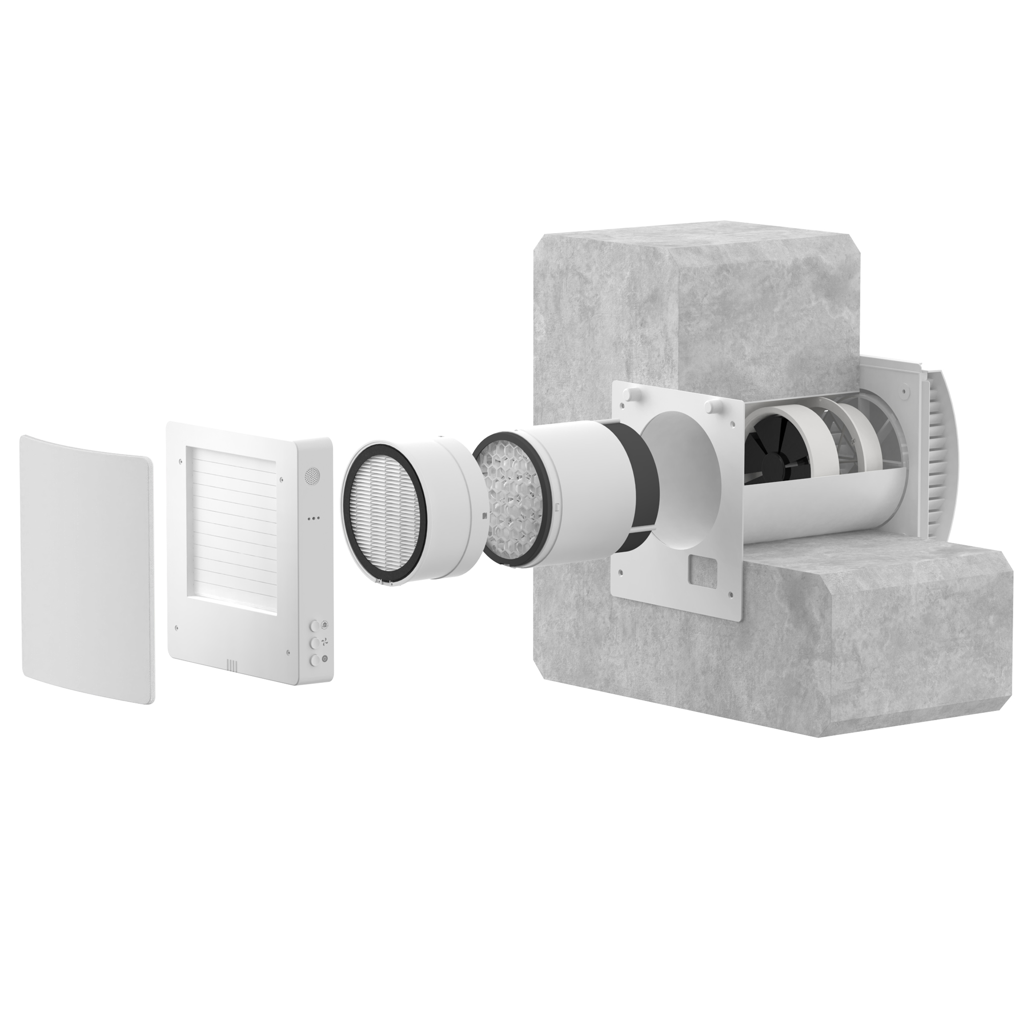 Andersen Electric Vega Flow Silent Pro Miniventilation Vit- 100932