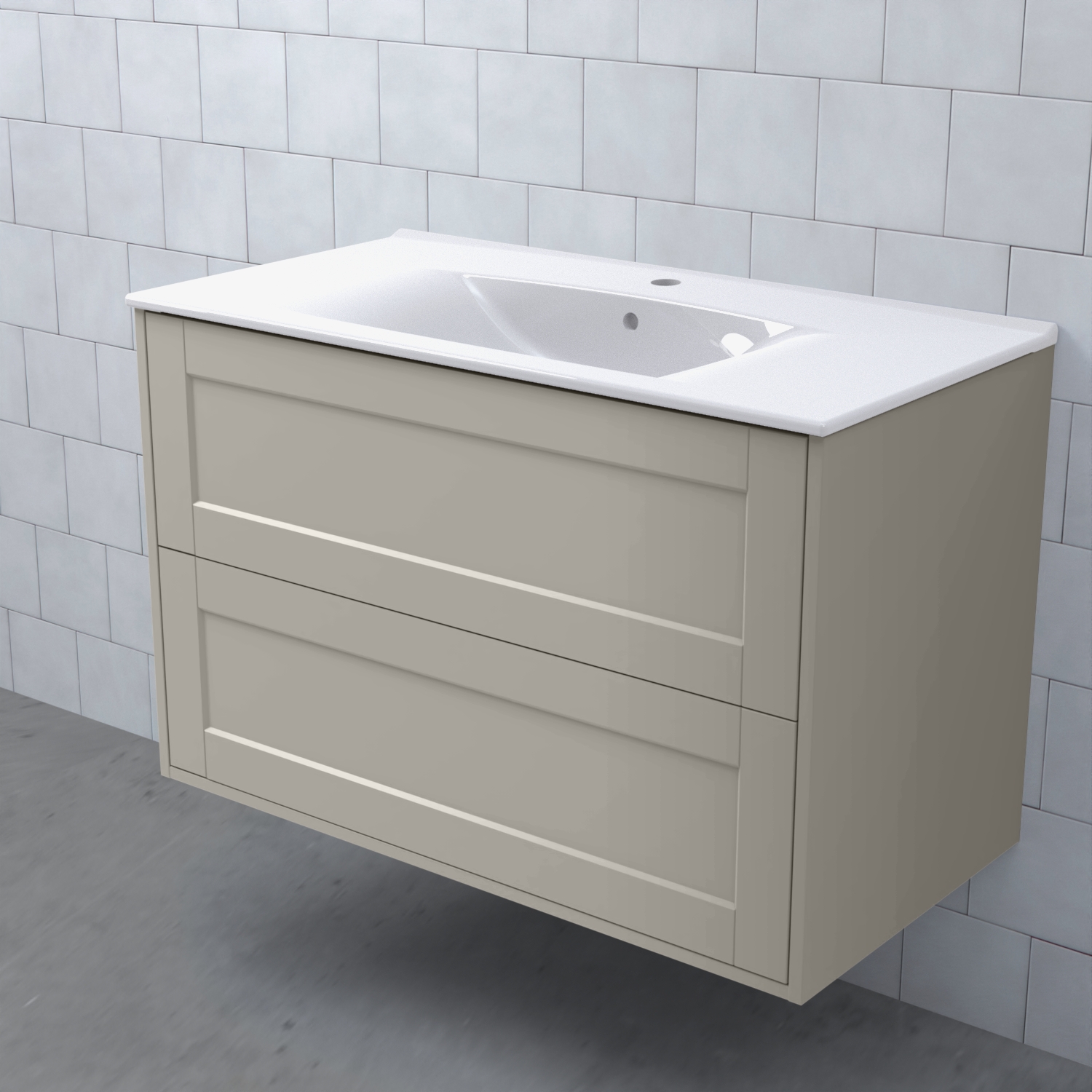 Tvättställsskåp Björbo Badrum Mejda Hög BxHXD: 898x572x465 mm, Dälja ...