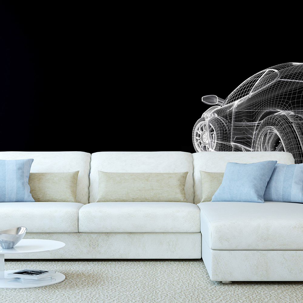 Tapet Dimex Car Model Dark 250x225 cm - MS-3-0315