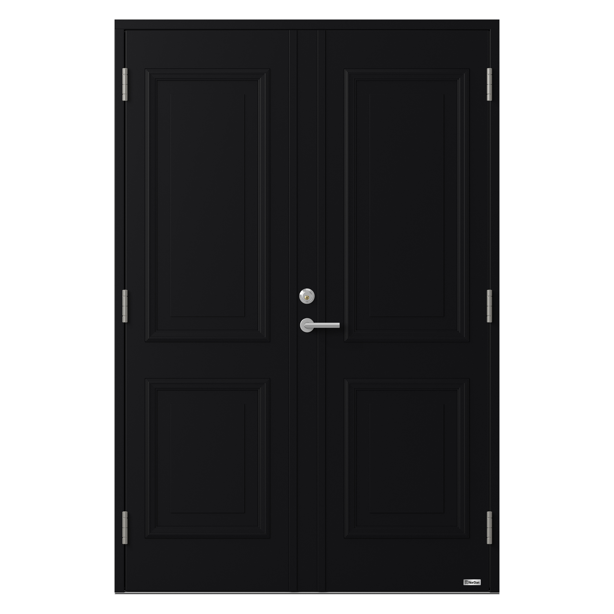 Parytterdörr NorDan Bor Venus 834P BxH: 130x210 Vänster, Svart RAL 9005 ...
