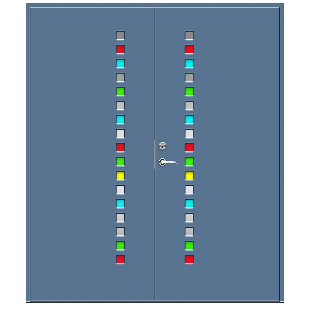 Parytterdörr Swedoor Character Prisma BxH: 200x200 cm NCS-S-5020-R90B ...