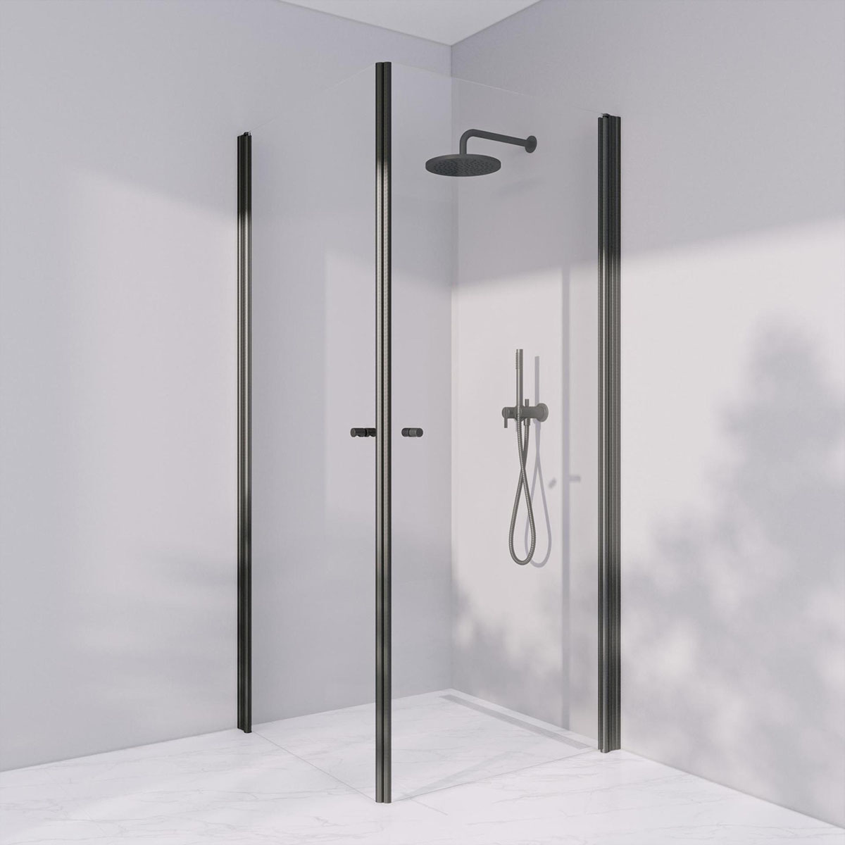 Duschhörn Invitrea Prime PH22 med Glasrengöring Storlek: 800x900 mm ...