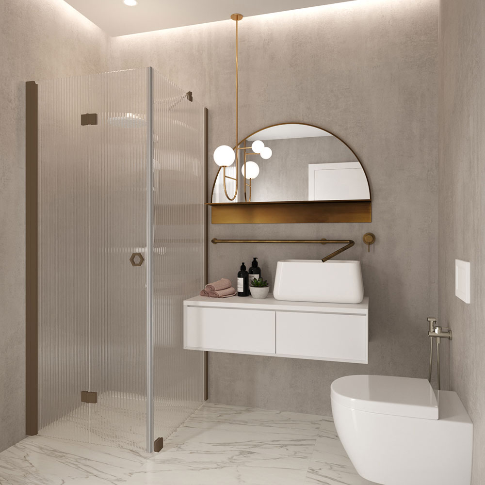 Duschhörn Hietakari Forma 369 Fast Vägg och Vikbar Dörr 802 Fast Vägg ...