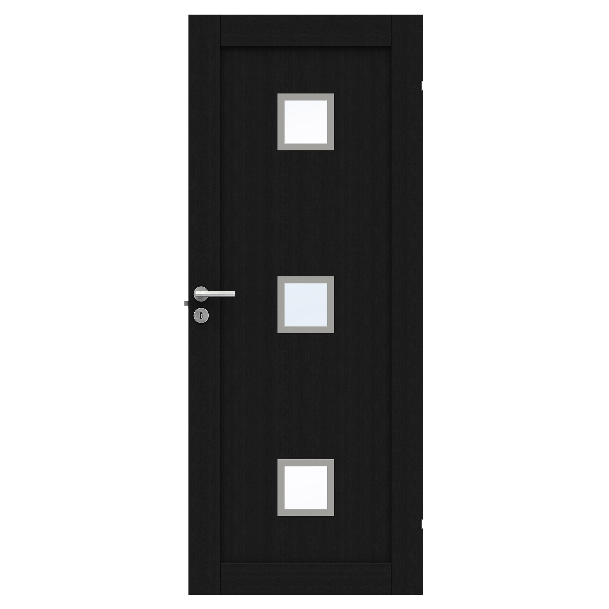 Innerdörr Swedoor Unique 01L GWA 320 Träfanér BxH: 90x200 cm, Svart ...