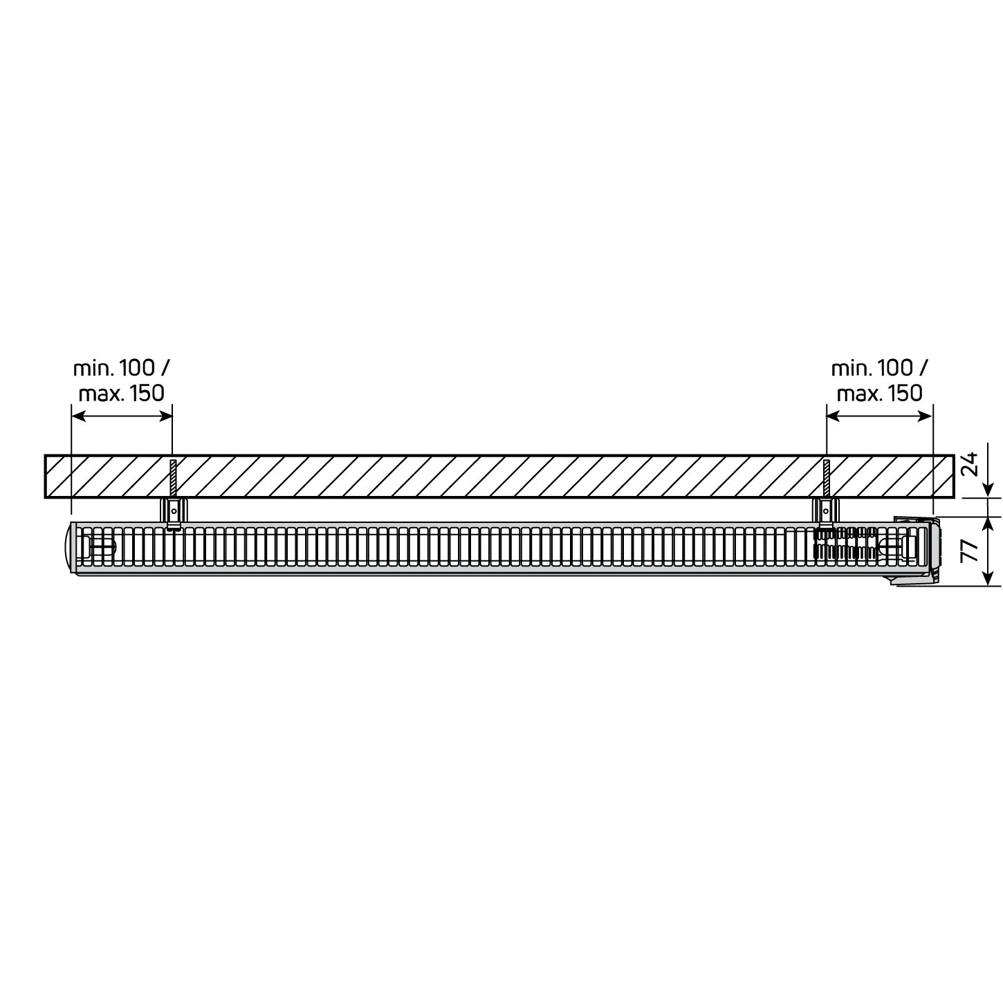 Elelement Purmo LVI Yali Digital Plus BxH: 550x500 mm, 400 V ...