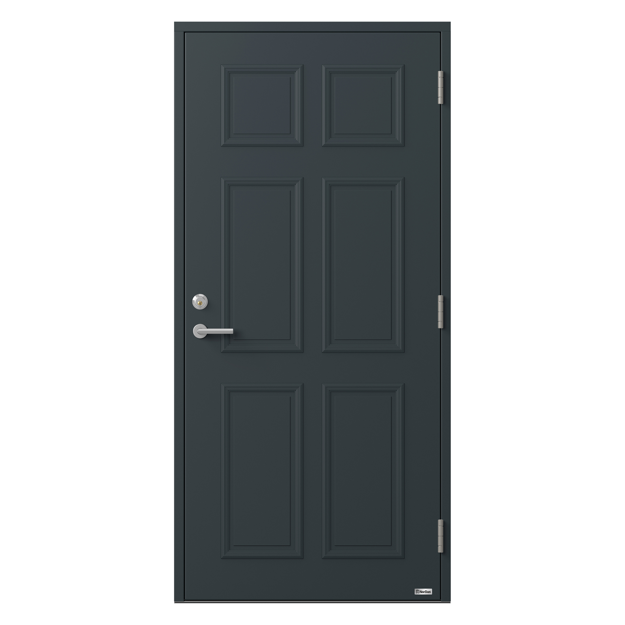 Ytterdörr NorDan Bor Glamis 806 BxH: 100x200 Vänster, RAL 7016 ...