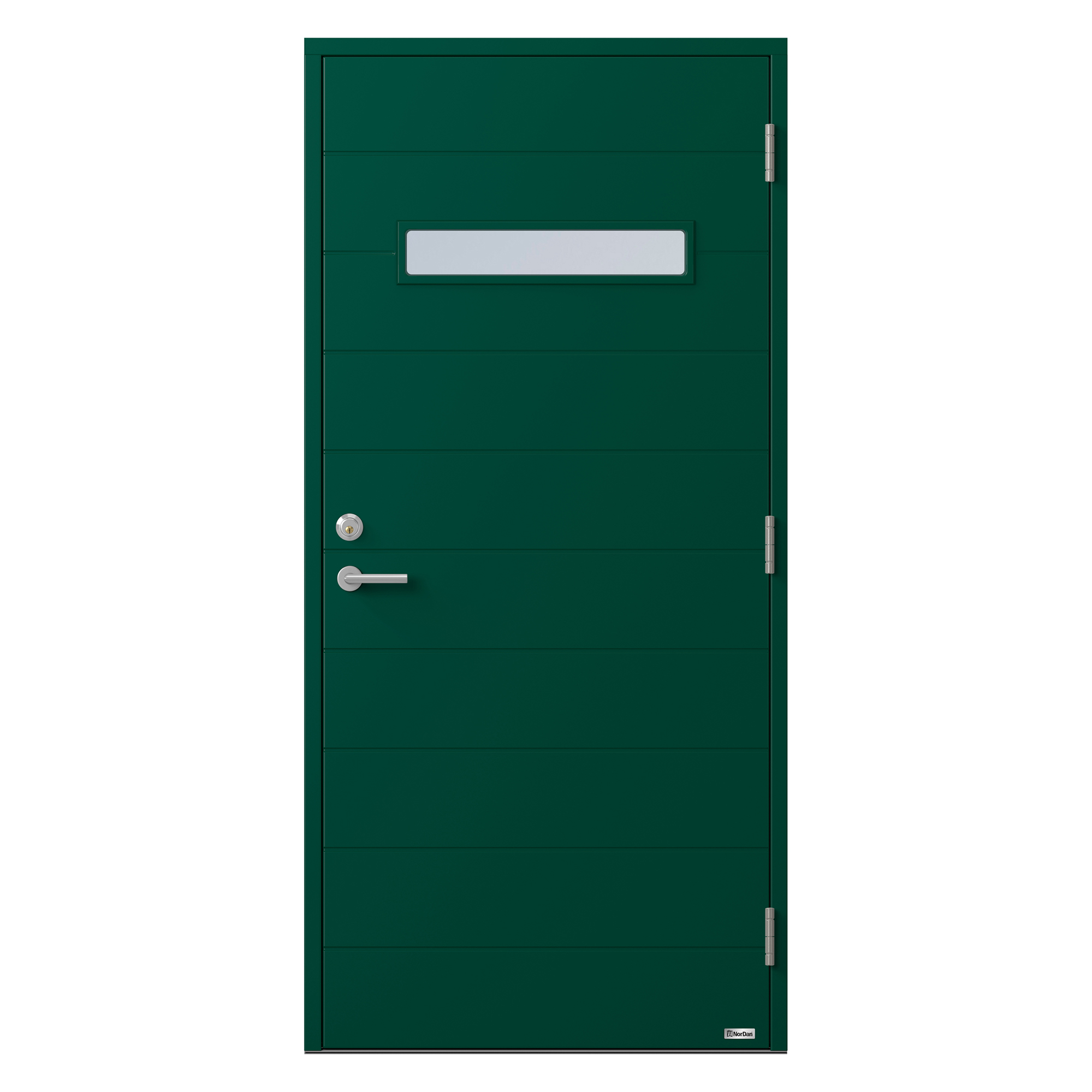 Ytterdörr NorDan Bor Örnen 899G BxH: 90x210 Vänster, RAL 6005, Grön ...