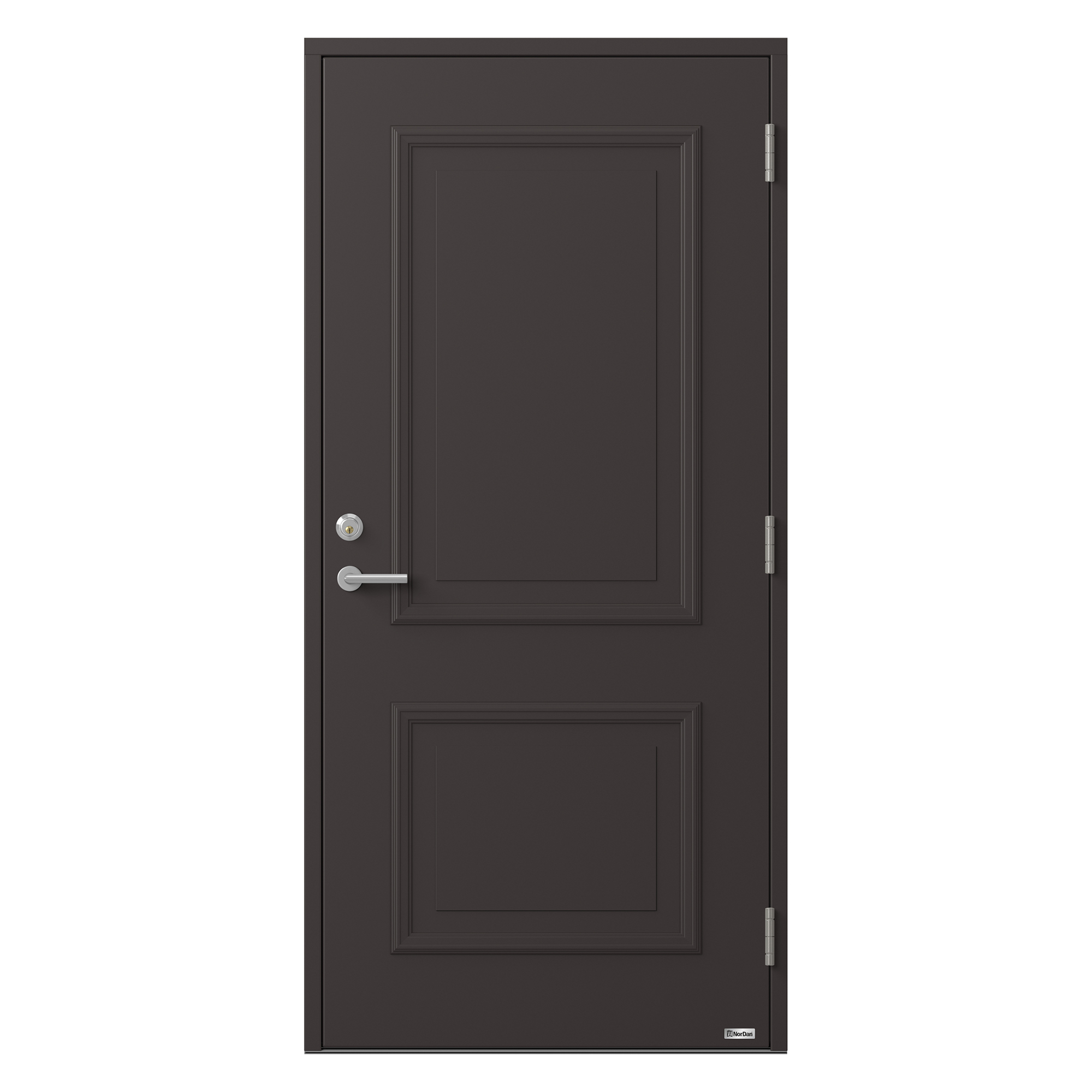 Ytterdörr NorDan Bor Venus 834 BxH: 90x210 Höger, RAL 8019, Brun ...