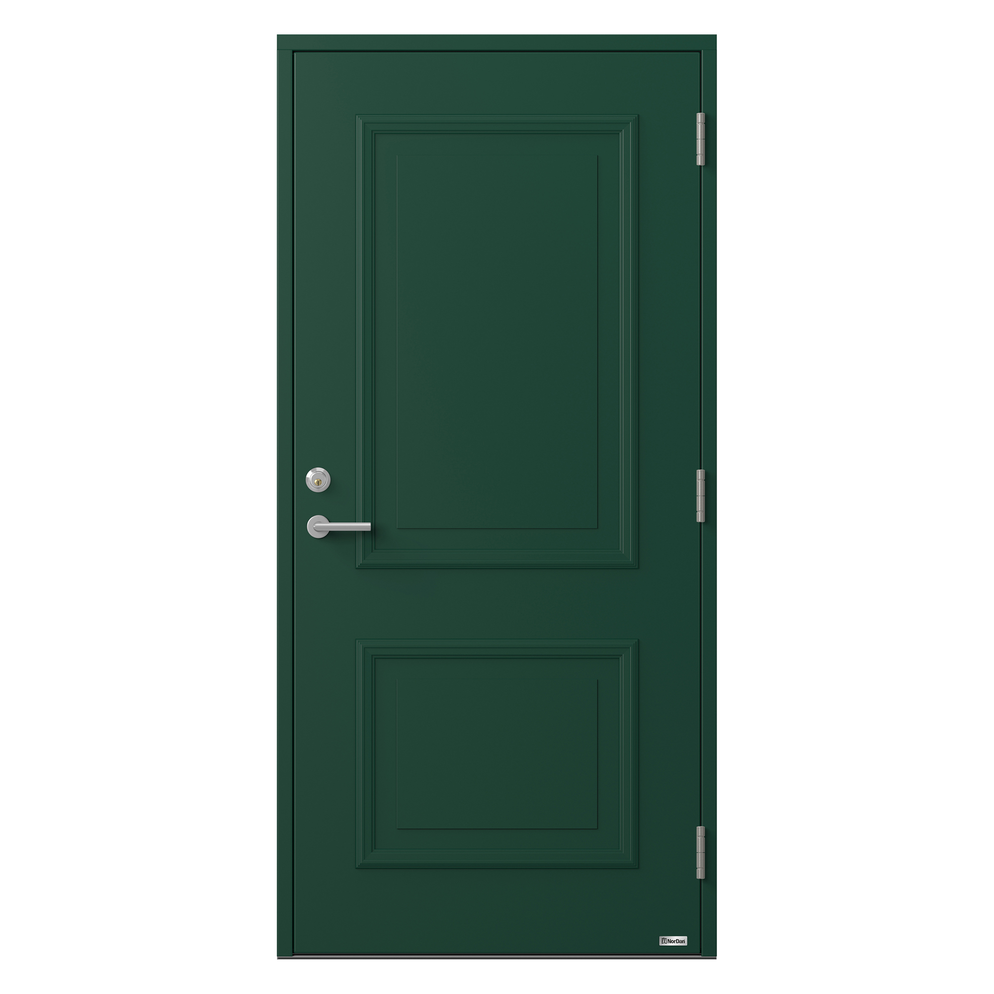 Ytterdörr NorDan Bor Venus 834 BxH: 100x200 Höger, RAL 6005, Grön ...