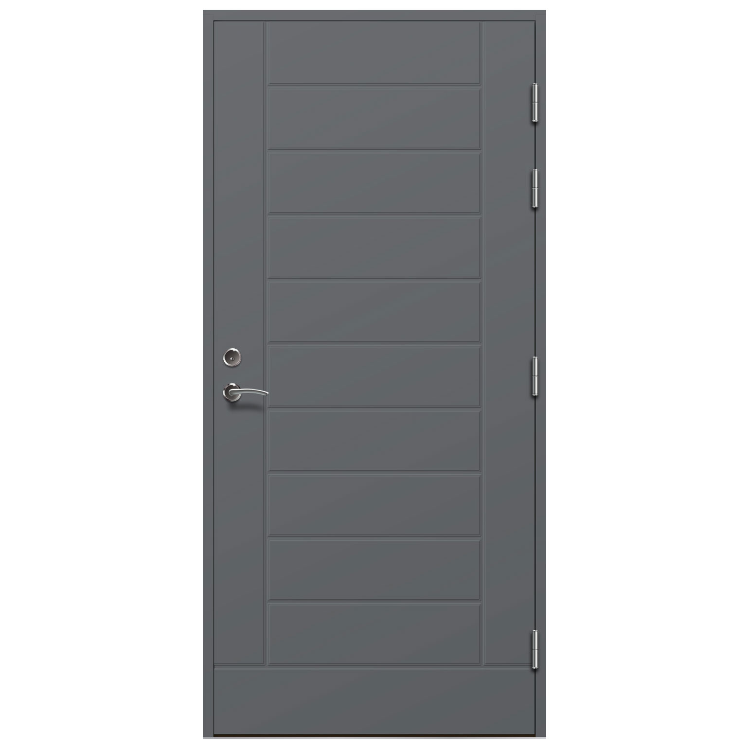 Ytterdörr Nordiska Fönster Magnarp BxH: 10x20, Vänster, Passiv, Mörkgrå ...