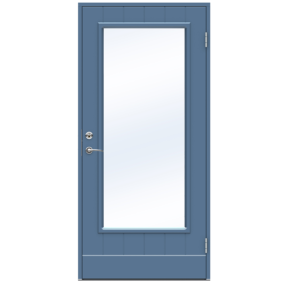 Ytterdörr Swedoor Caspian Klarglas BxH: 90x200 cm. Höger. NCS-S-5020 ...