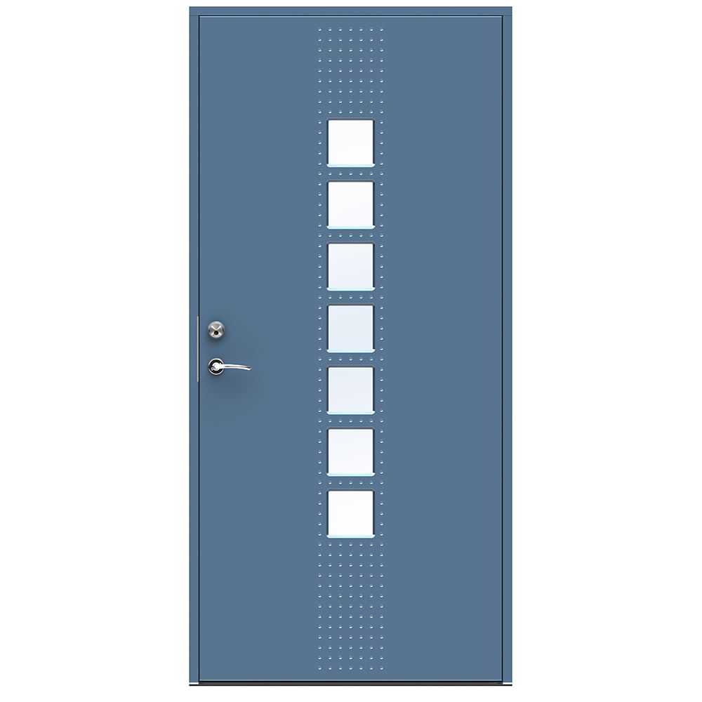 Ytterdörr Swedoor Dots Klarglas BxH: 90x200 cm. Vänster. NCS-S-5020 ...